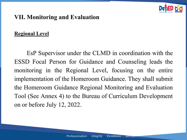 Implementation of Homeroom Guidance for SY 2021-2022.pdf | Educational Assessment | Education