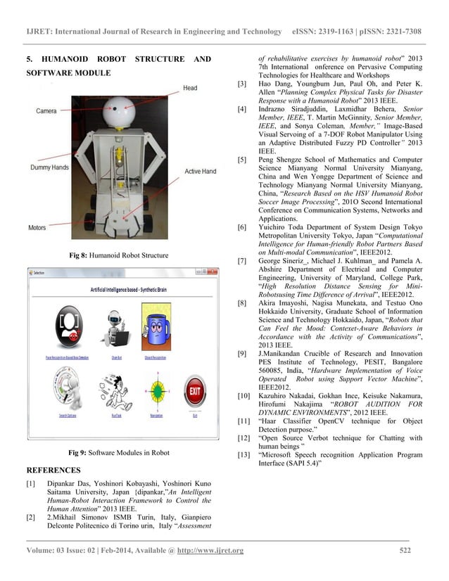 Implementation of humanoid robot with using the concept of synthetic ...