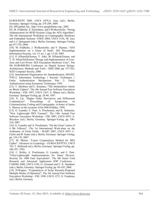 Implementation of hummingbird cryptographic algorithm for low cost rfid tags using labview | PDF ...