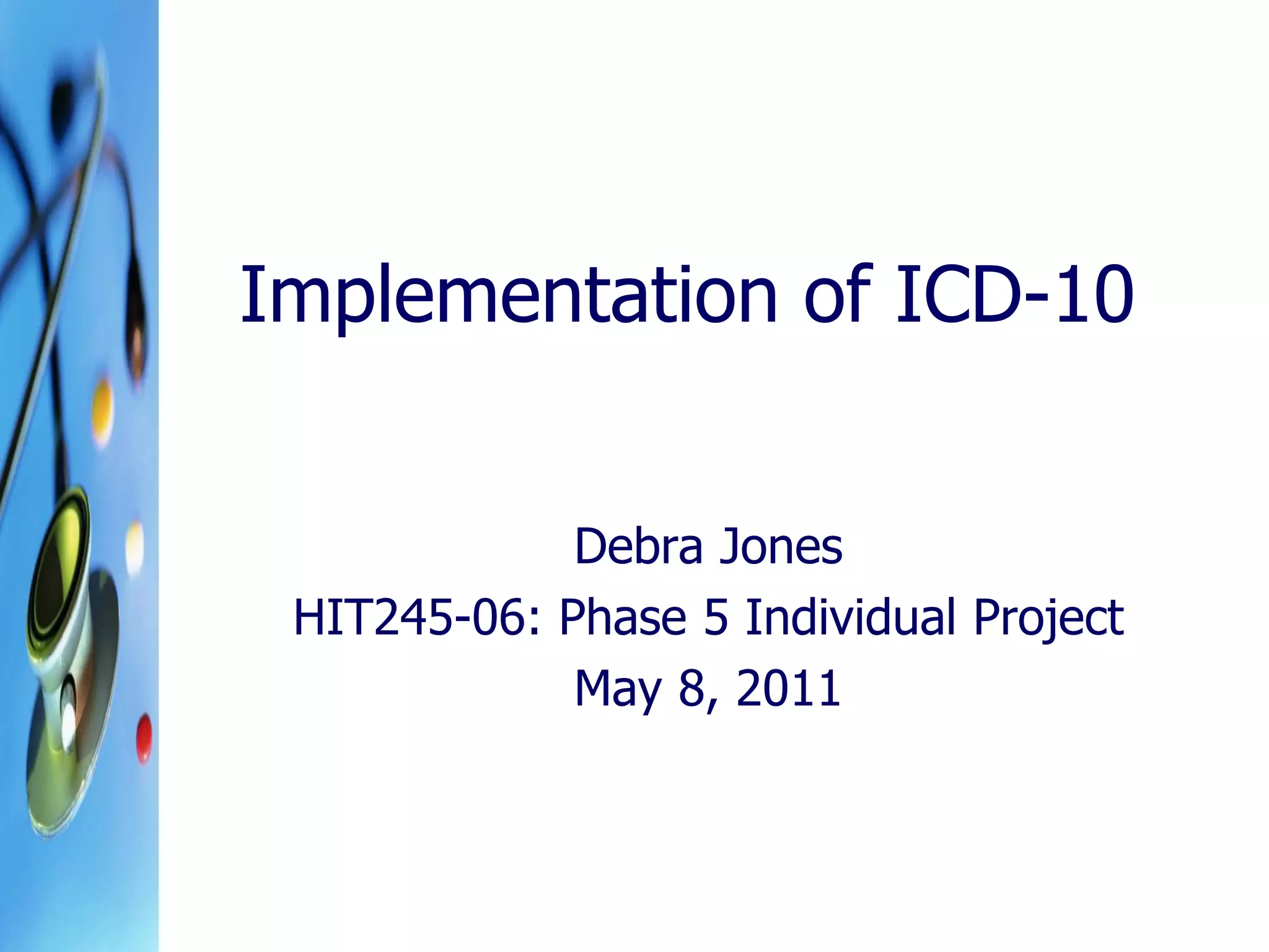Implementation of ICD-10 | PDF