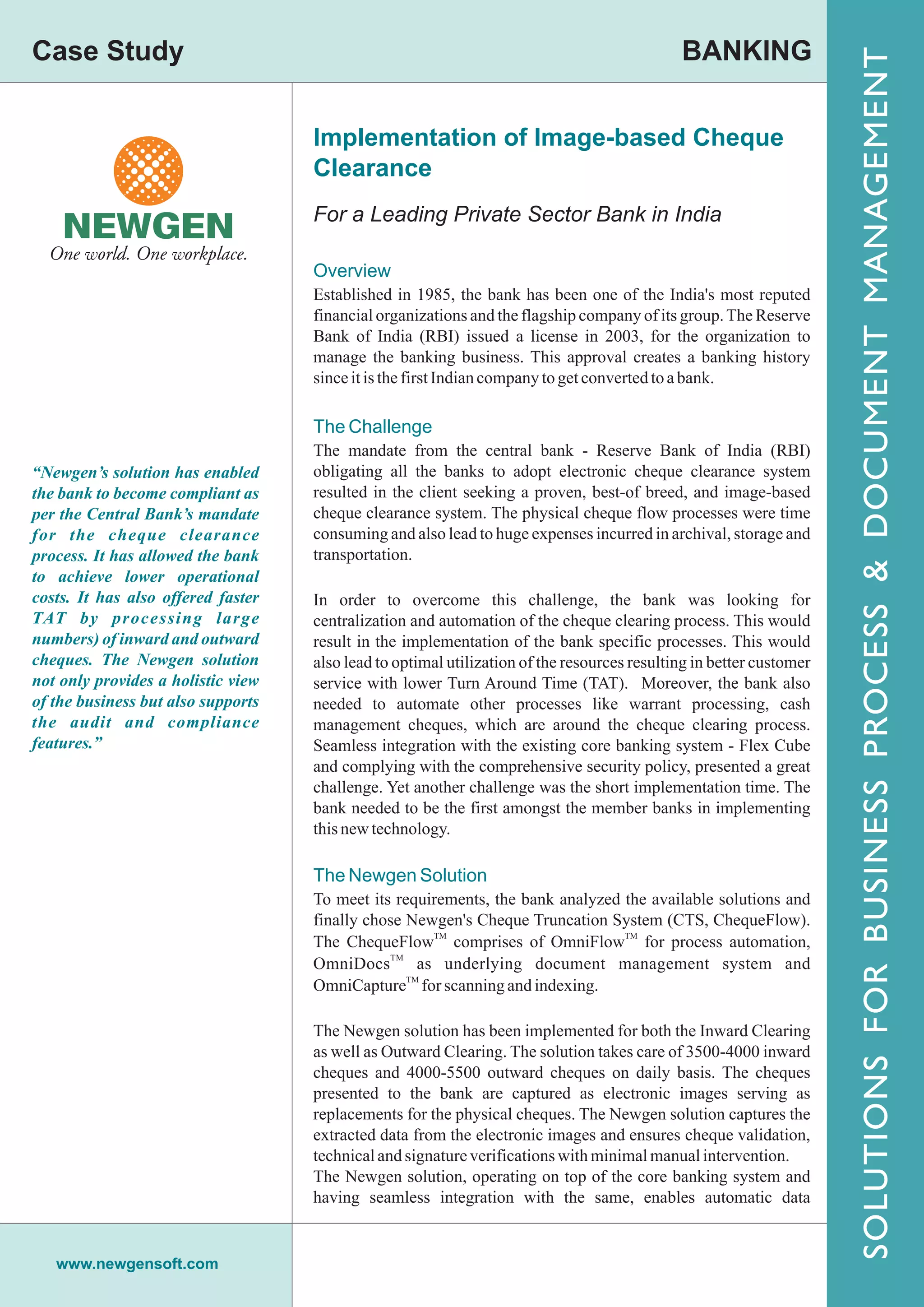 Implementation of image based cheque clearance | PDF