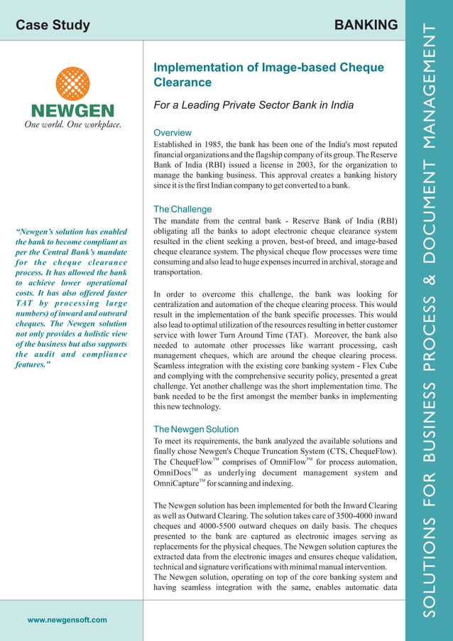 Implementation of image based cheque clearance | PDF