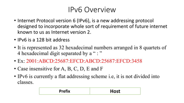A very good introduction to IPv6 | PPTX