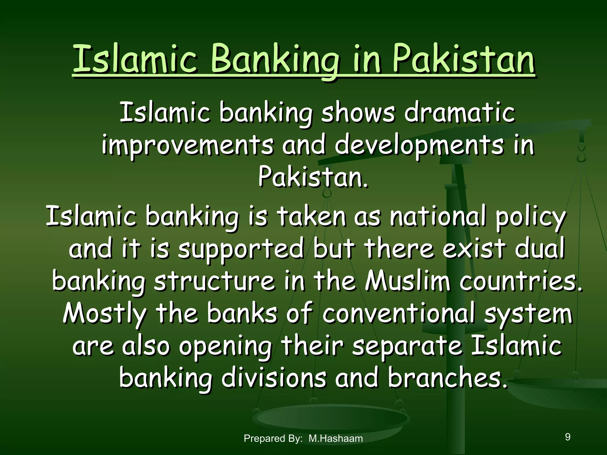 Implementation of islamic banking in pakistan by m.hashaam | PPT