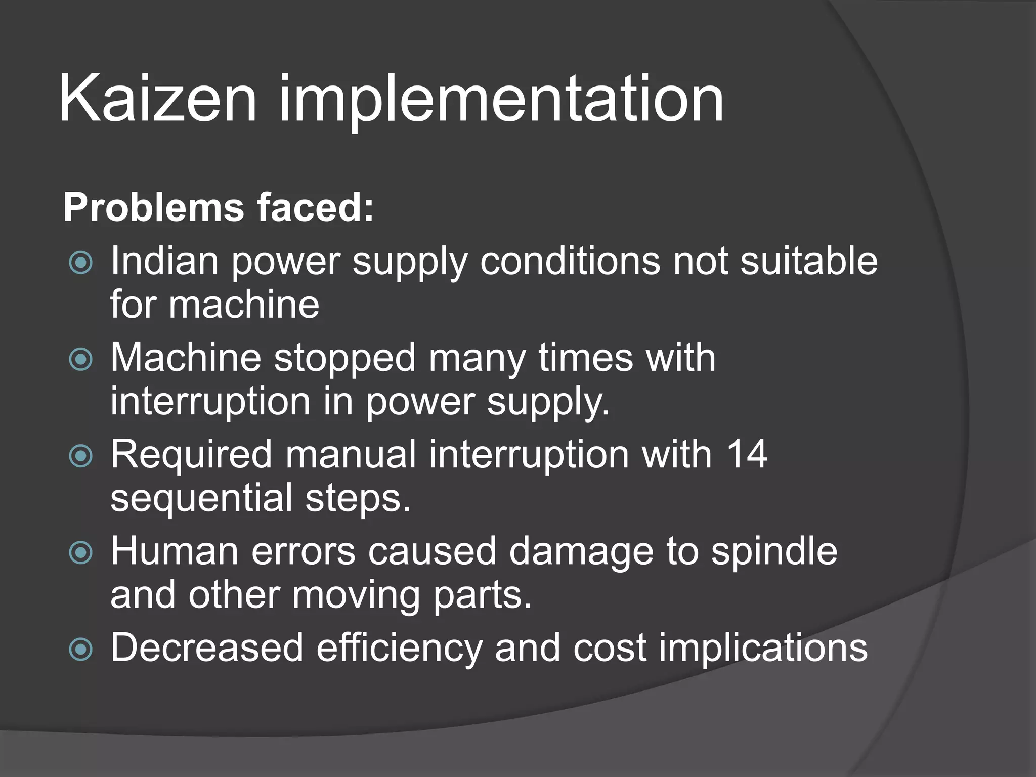 Implementation of kaizen in ashok leyland | PPTX