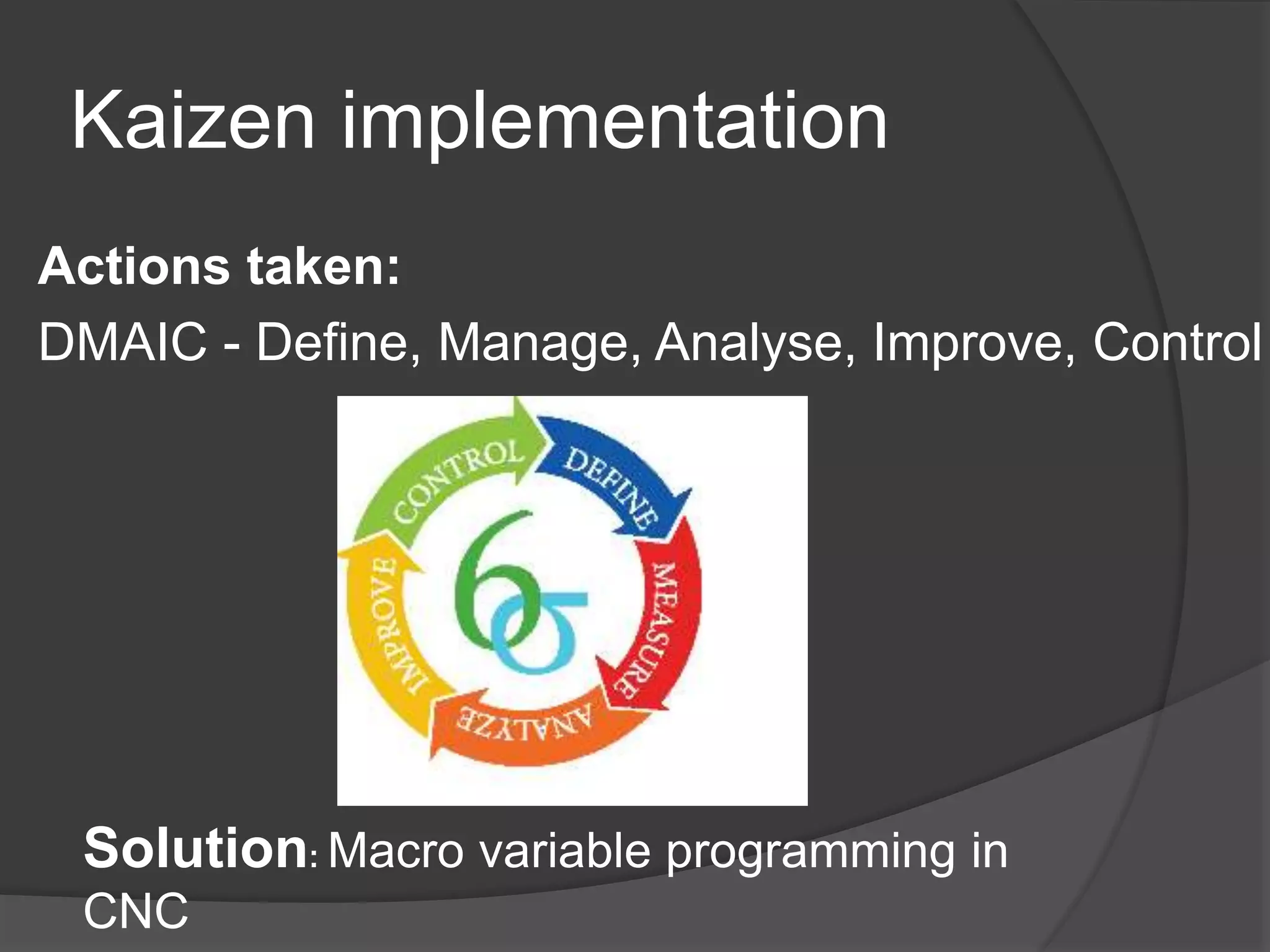 Implementation of kaizen in ashok leyland | PPTX