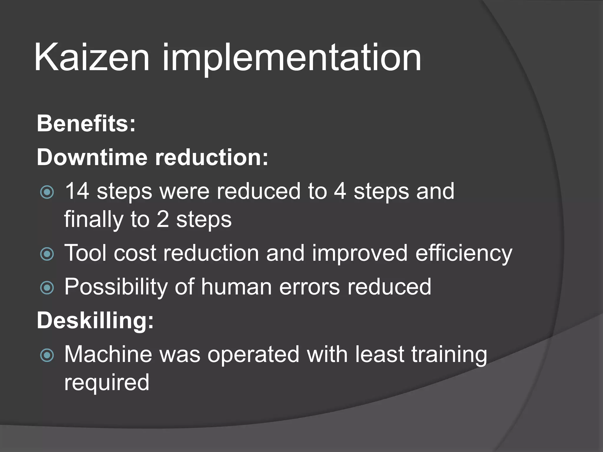 Implementation of kaizen in ashok leyland | PPTX