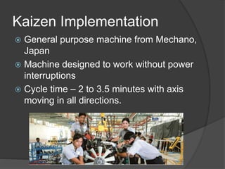 Implementation of kaizen in ashok leyland | PPTX