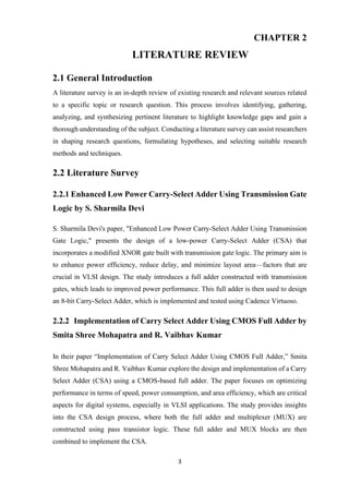 Implementation of Low Power and Efficient Carry Select Adder using CMOS ...
