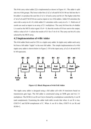 Implementation of Low Power and Efficient Carry Select Adder using CMOS ...