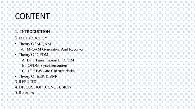 Implementation Of M Qam Modulation Techniques In 4 G Communication Ppt