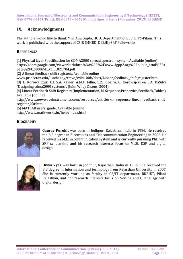 Implementation Of Maximal Length Sequences For Pdf Programming Languages Computing