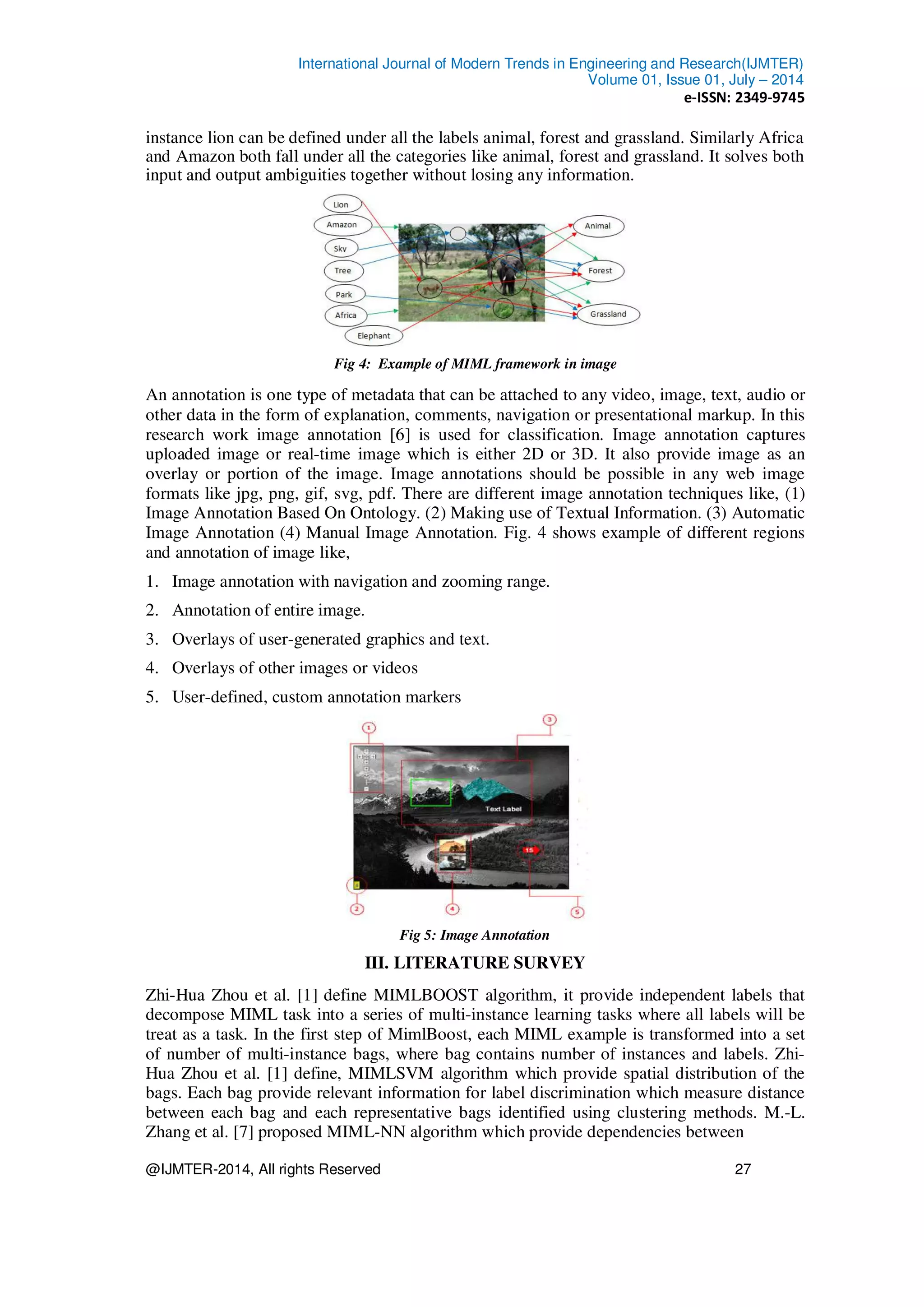 Implementation of miml framework using annotated | PDF