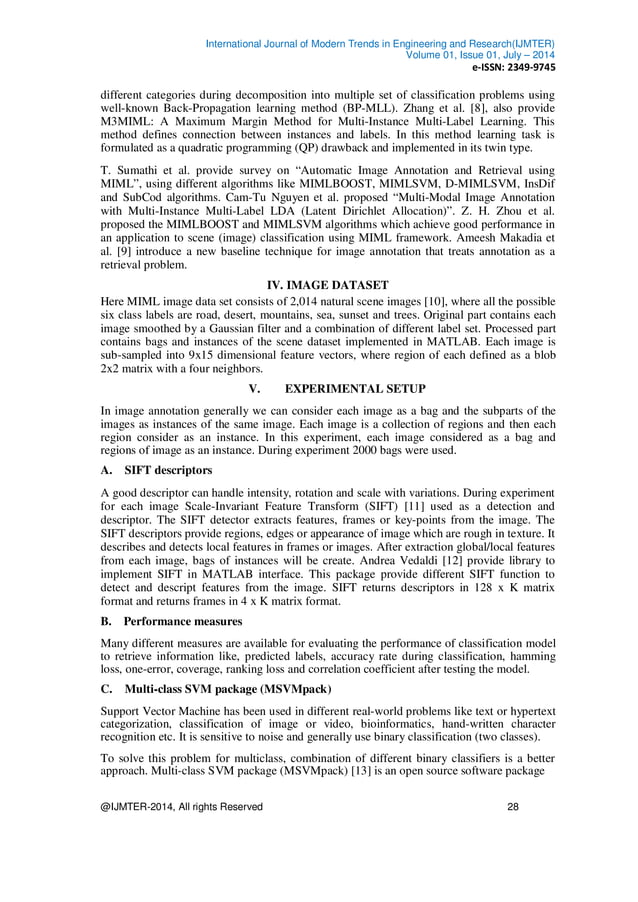 Implementation of miml framework using annotated | PDF