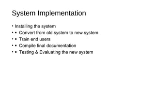 Implementation of MIS and its methods | PPT