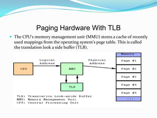Implementation of page table | PPTX