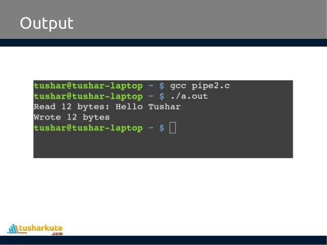 Implementation of Pipe in Linux