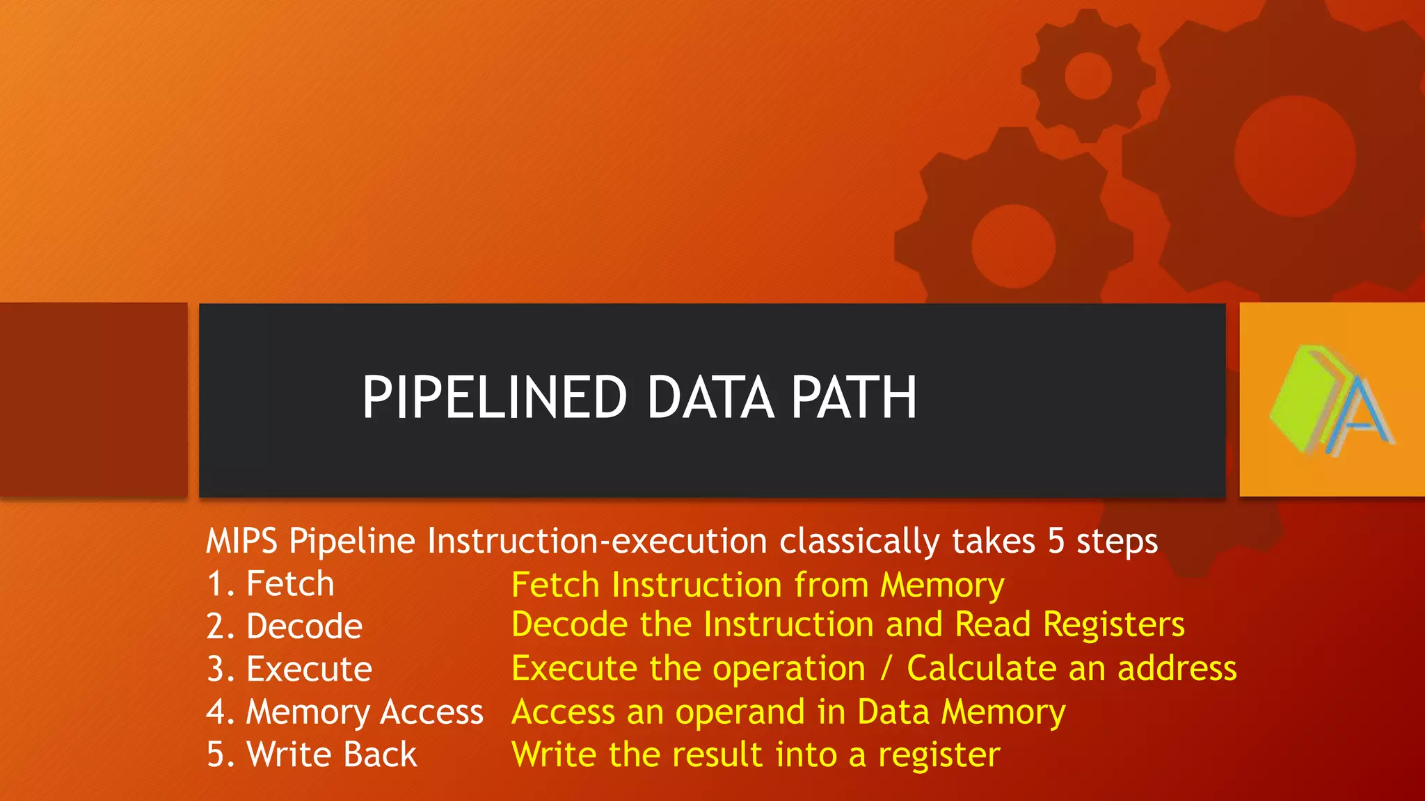 Implementation of pipelining in datapath | PPTX