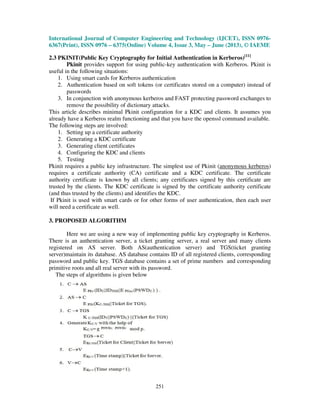 Implementation of public key cryptography in kerberos with prevention 2 ...