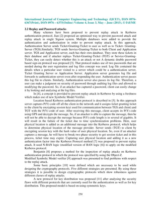 Implementation of public key cryptography in kerberos with prevention of security attacks | PDF