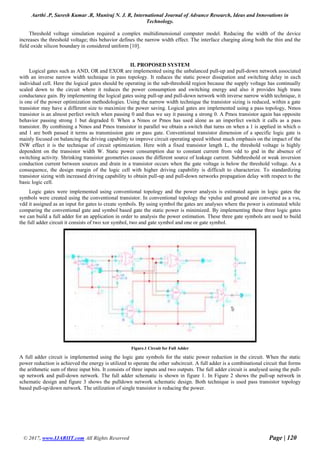 Implementation of pull up pull-down network for energy optimization in full adder circuit | PDF