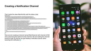 Implementation of Push Notification in React Native Android app using Firebase.pptx | Free Download