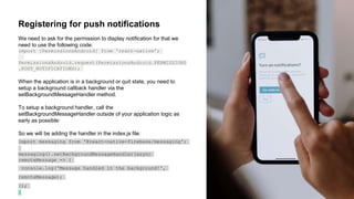 Implementation of Push Notification in React Native Android app using Firebase.pptx
