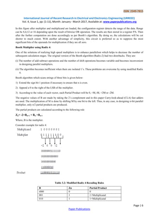 Implementation of Radix-4 Booth Multiplier by VHDL | PDF