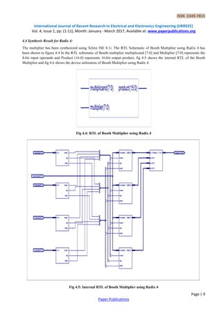 Implementation of Radix-4 Booth Multiplier by VHDL | PDF
