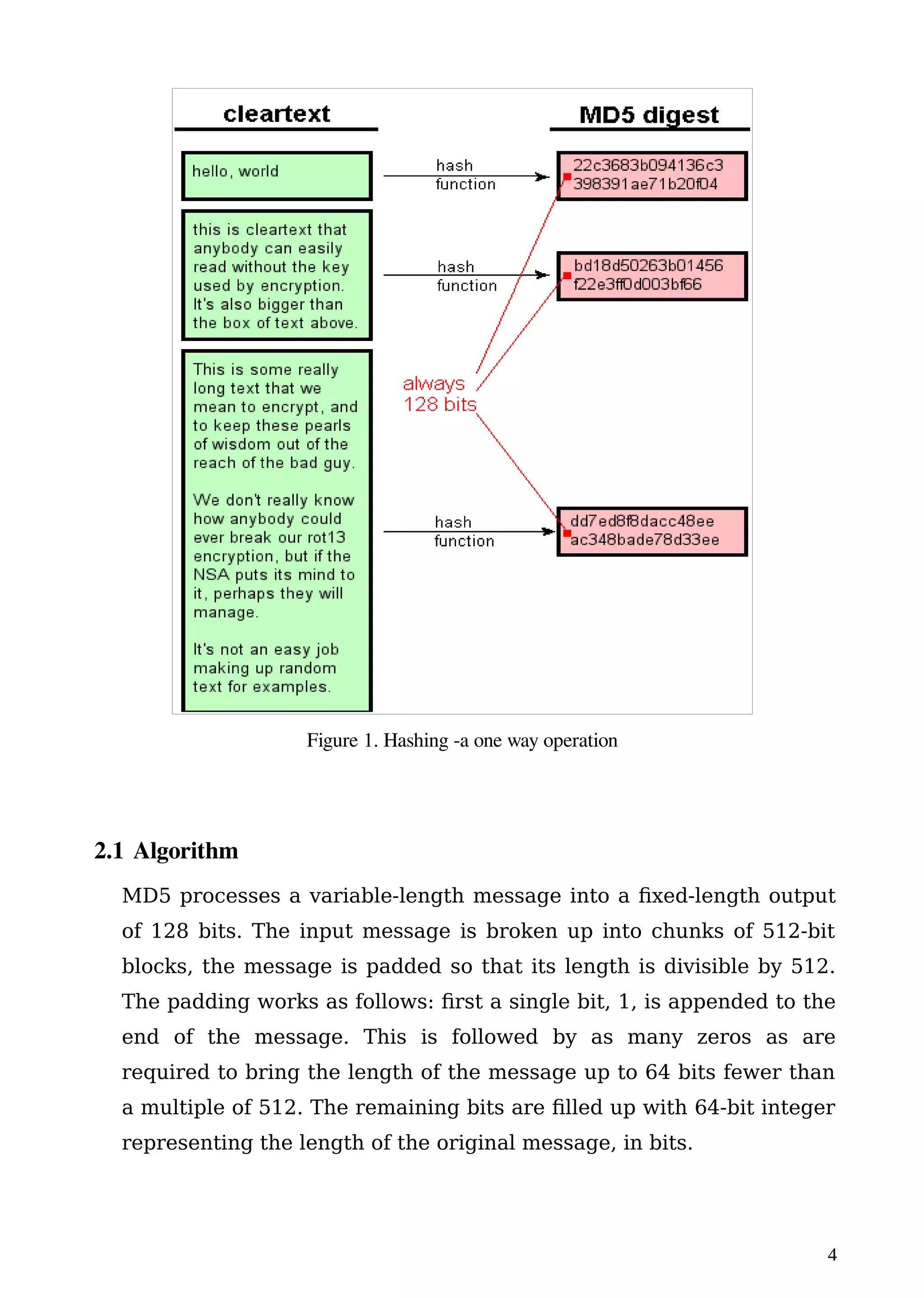 Implementation of rainbow tables to crack md5 codes | PDF