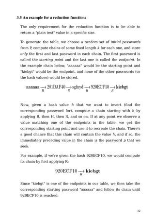Implementation of rainbow tables to crack md5 codes | PDF