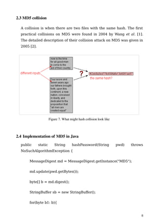 Implementation of rainbow tables to crack md5 codes | PDF