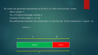 Implementation of reed solomon codes basics | PPTX