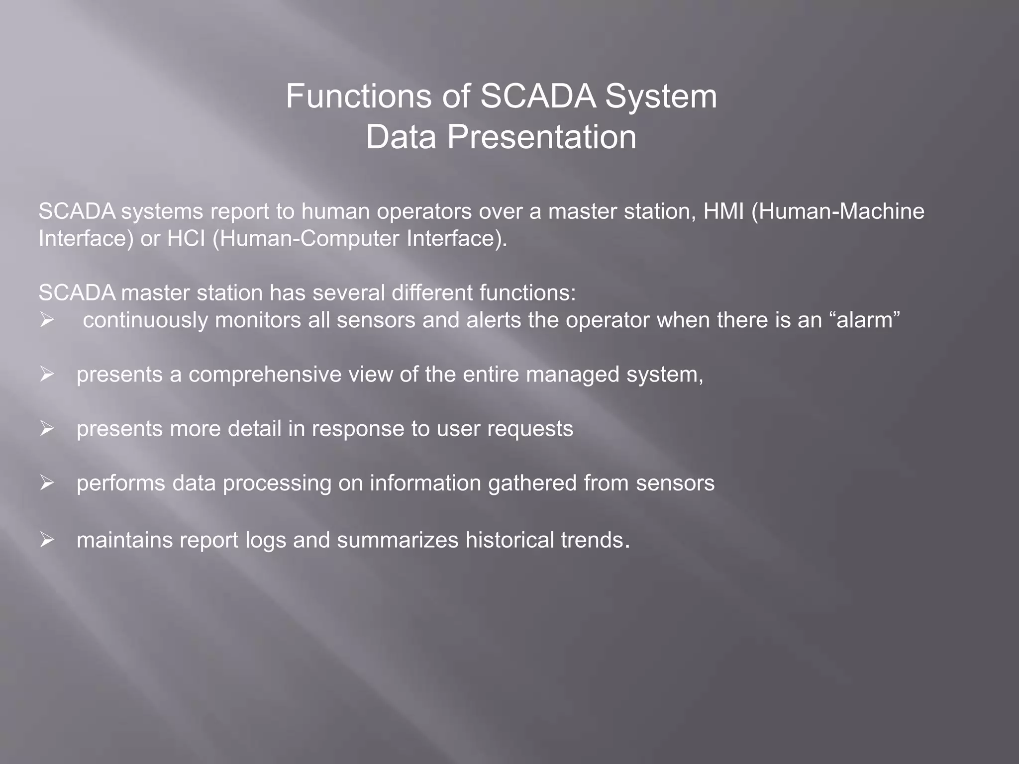 Implementation of scada system in mci | PPTX