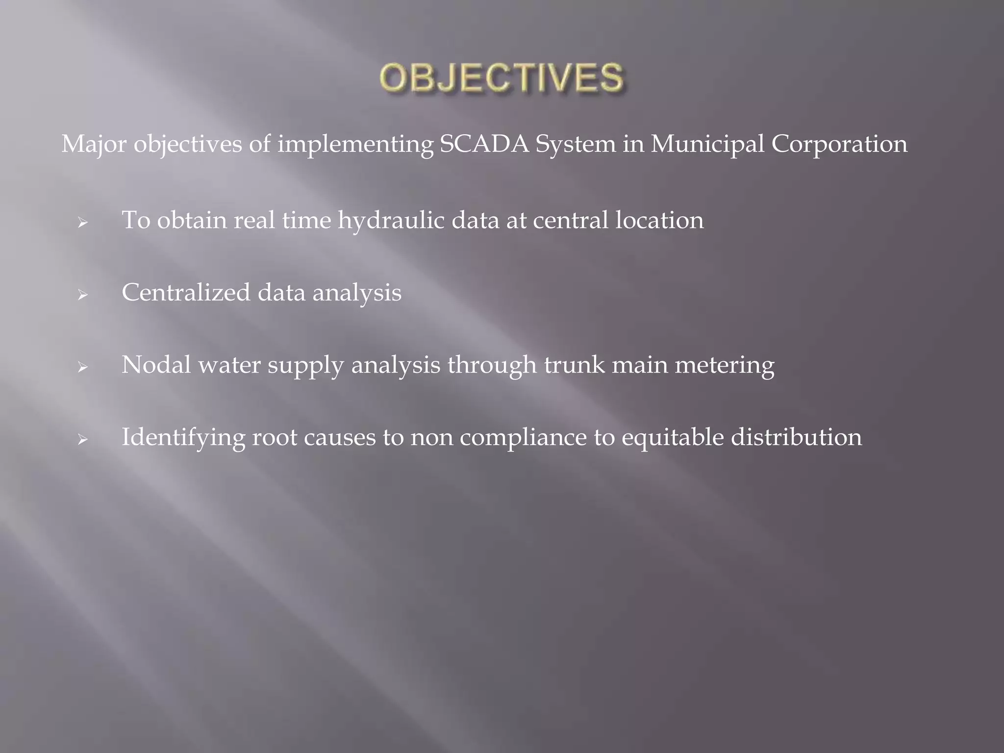 Implementation of scada system in mci | PPTX