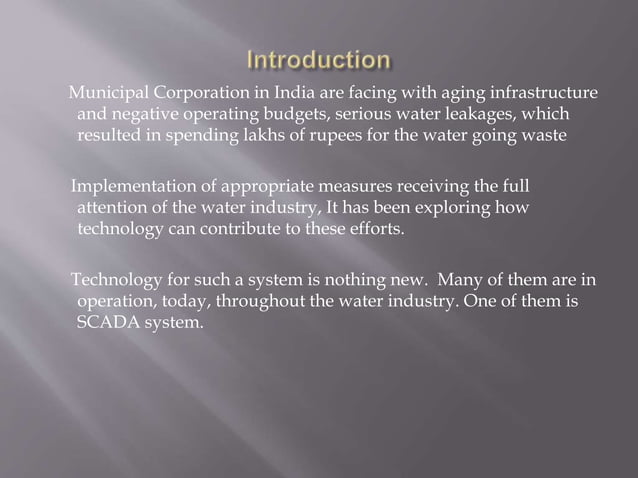 Implementation of scada system in mci | PPTX