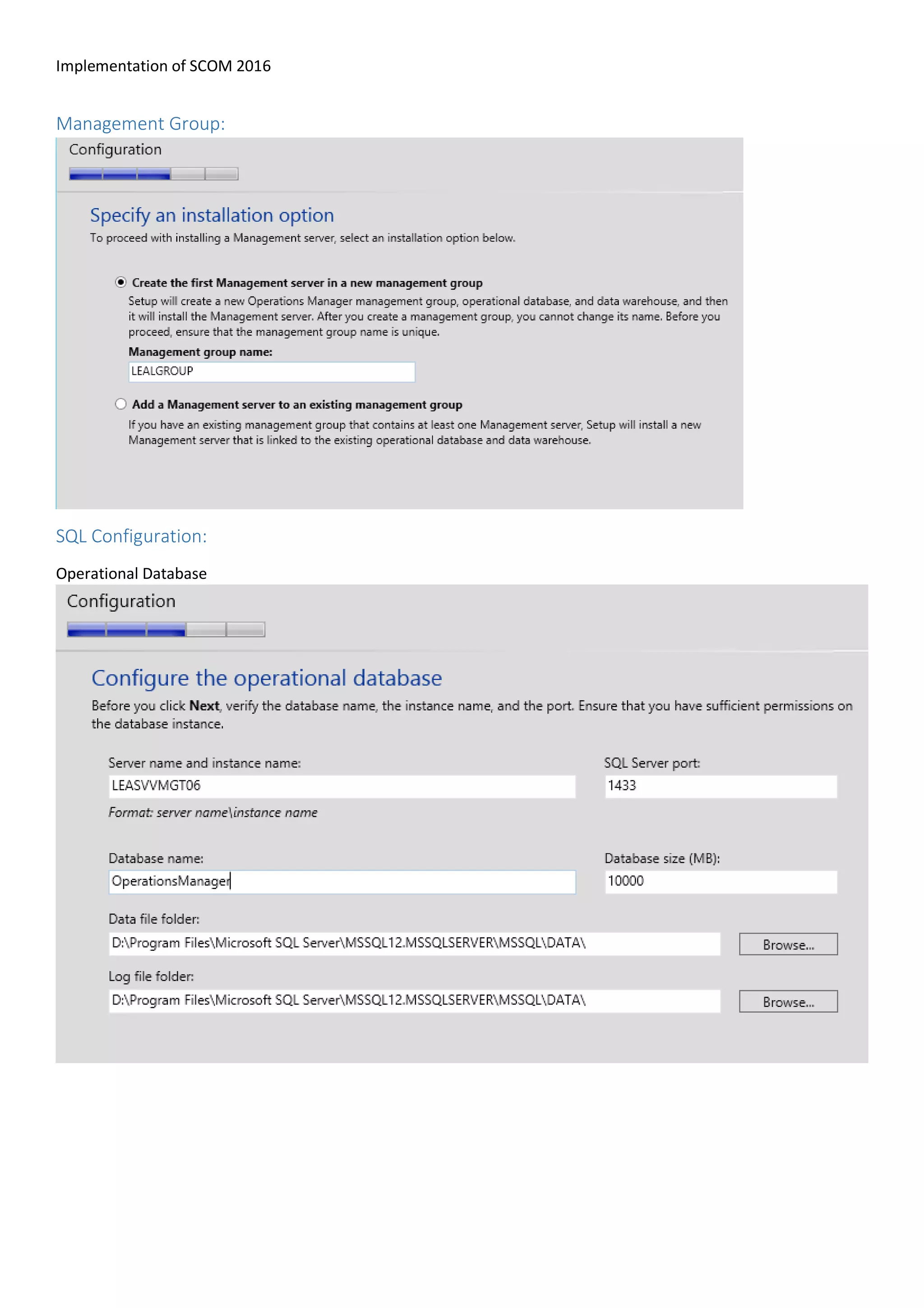 Implementation of Scom 2016 | PDF