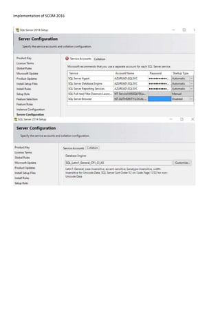 Implementation of Scom 2016 | PDF