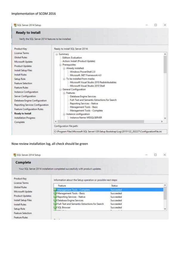 Implementation of Scom 2016 | PDF | Databases | Computer Software and Applications
