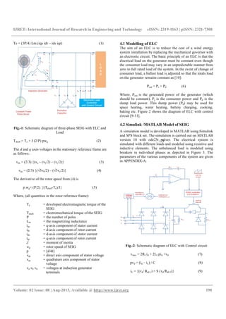 Implementation of self excited induction generator | PDF