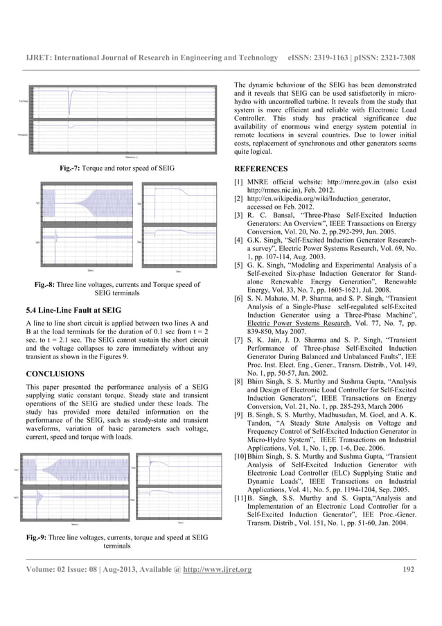 Implementation of self excited induction generator | PDF