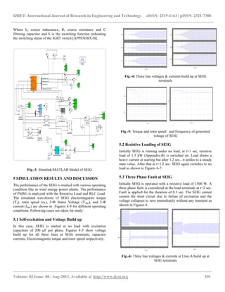 Implementation of self excited induction generator (seig) with igbt based electronic load ...
