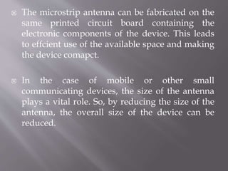 Implementation of size reduction techniques in microstrip patch ...