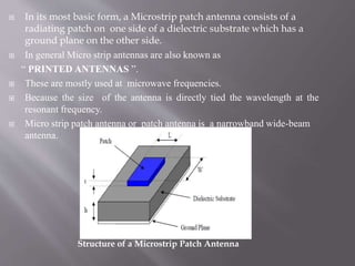 Implementation of size reduction techniques in microstrip patch ...