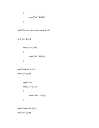 Implementation of strassens | PDF