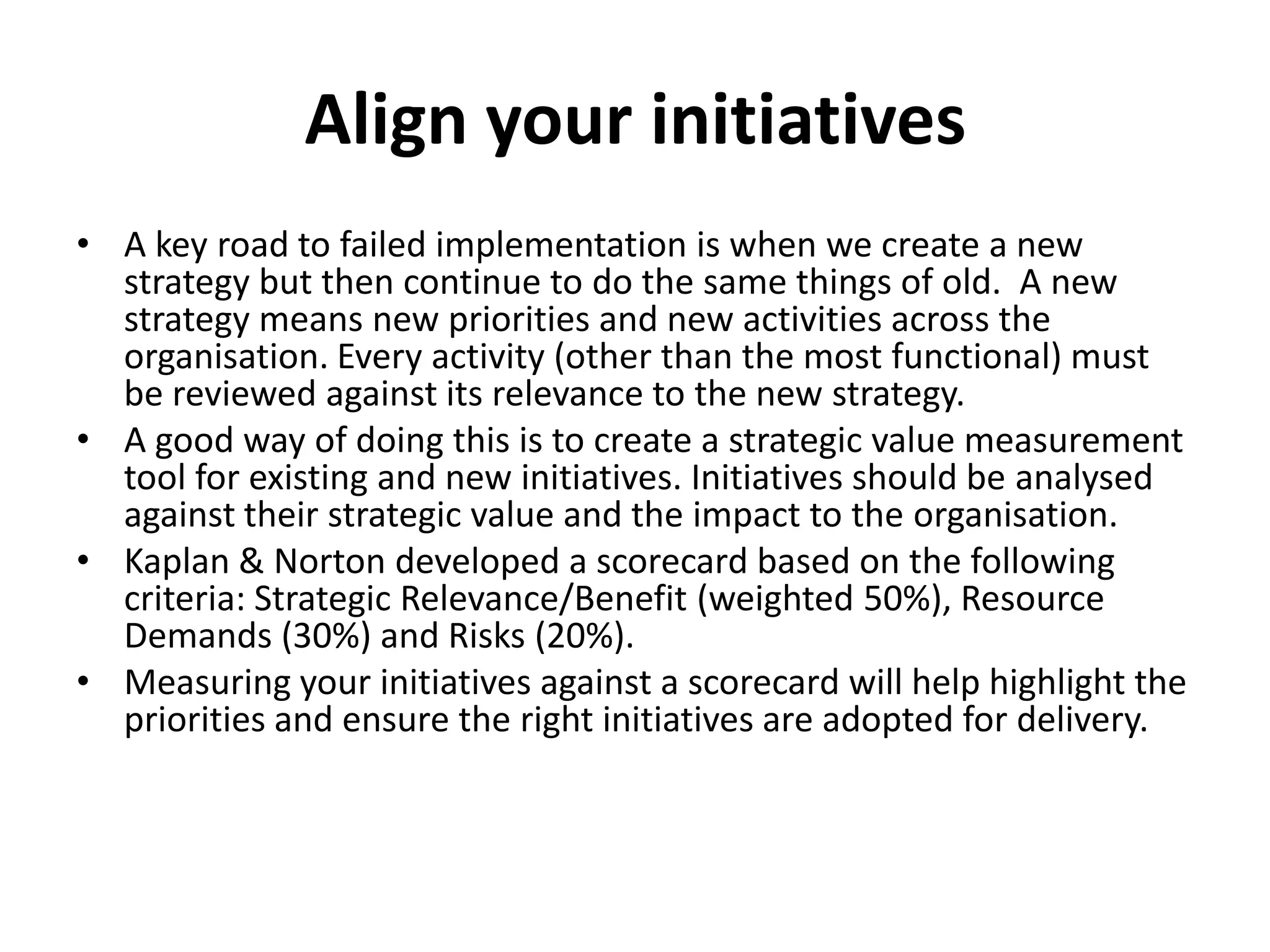 Implementation of strategy | PPTX