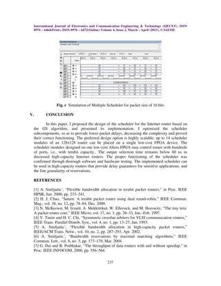 Implementation of switching controller for the internet router | PDF