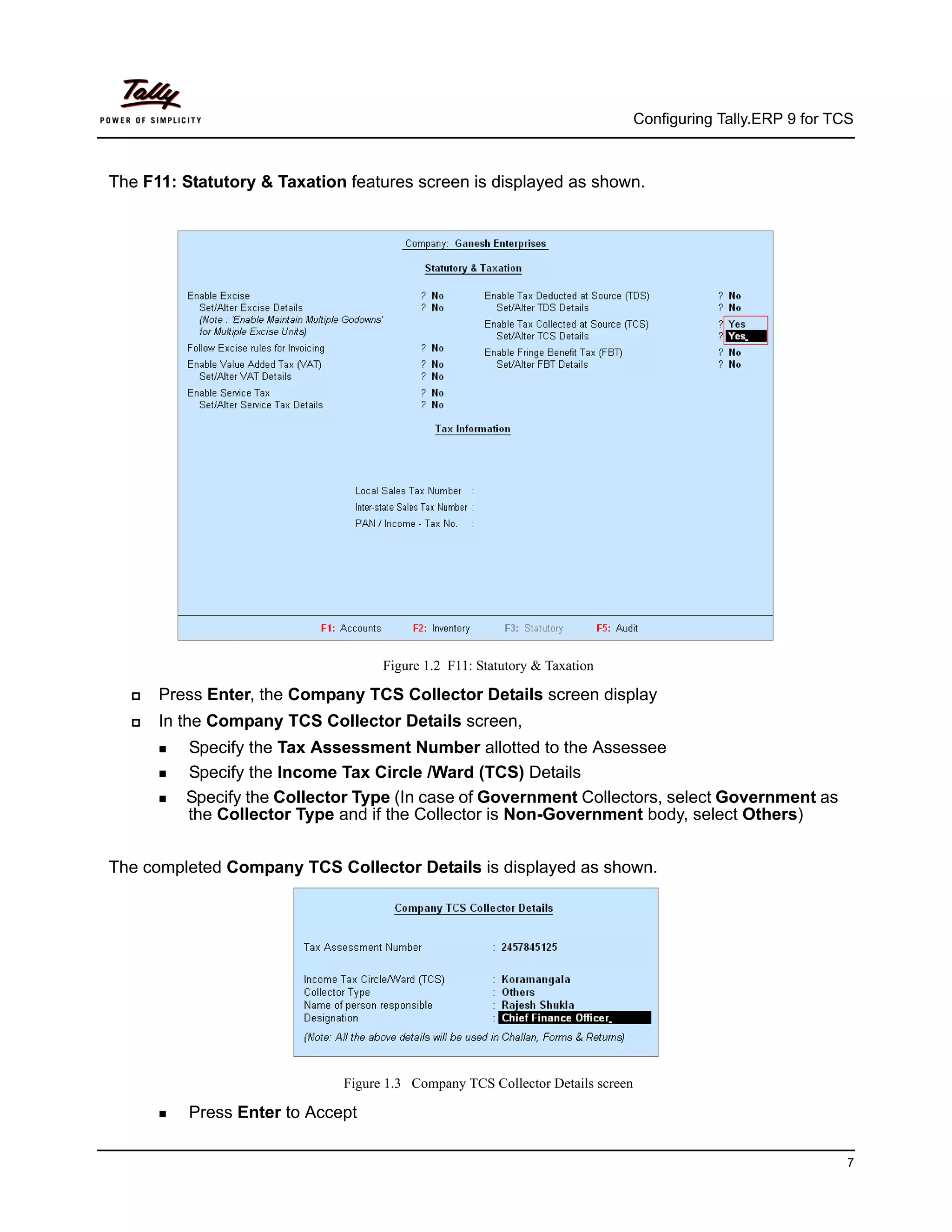 TCS In Tally Erp 9 | PDF
