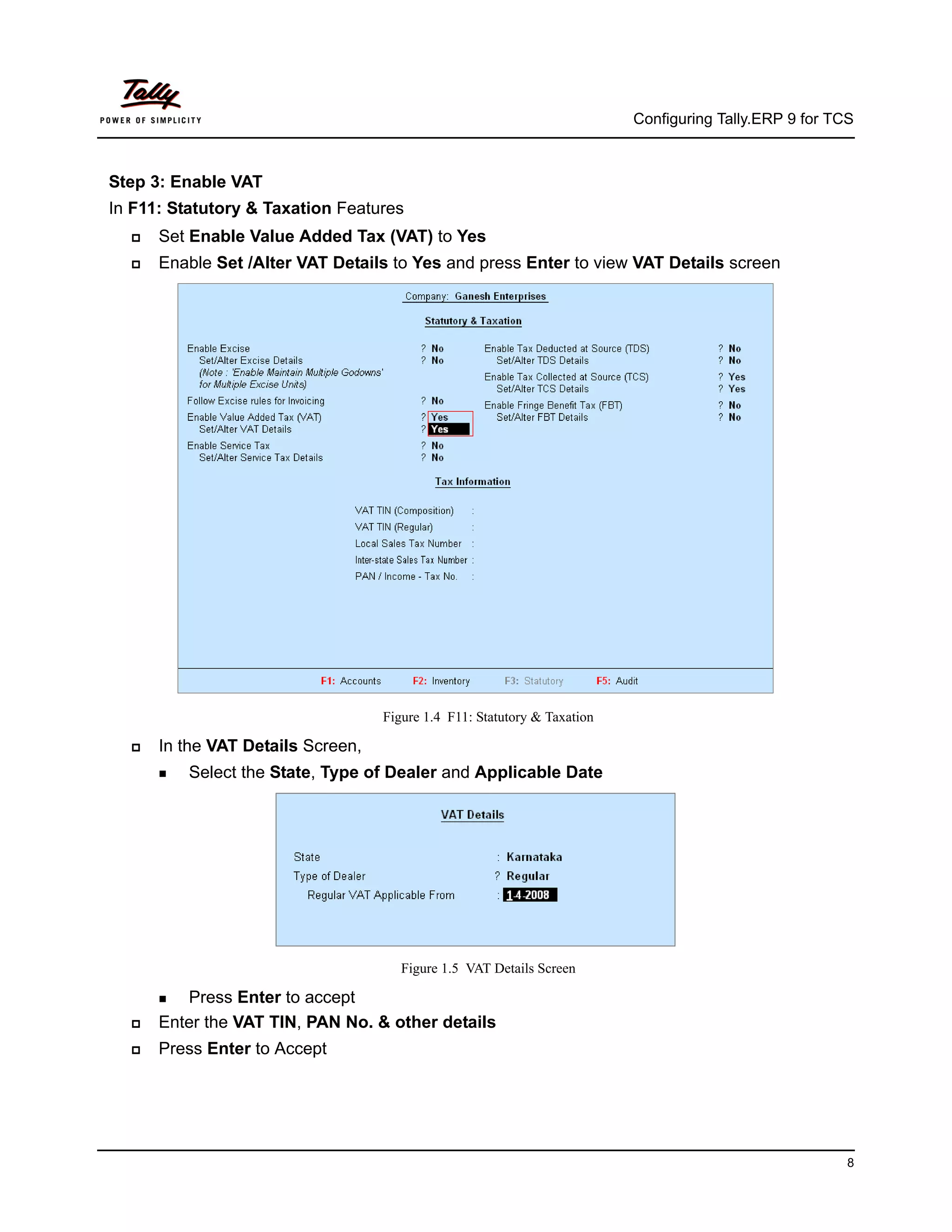 TCS In Tally Erp 9 | PDF