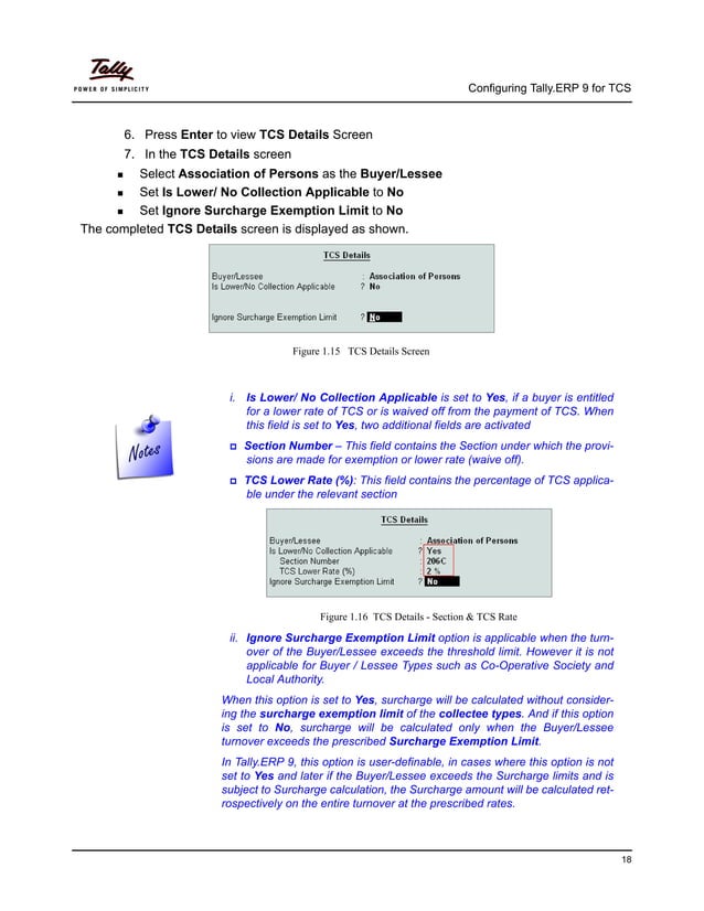 TCS In Tally Erp 9 | PDF